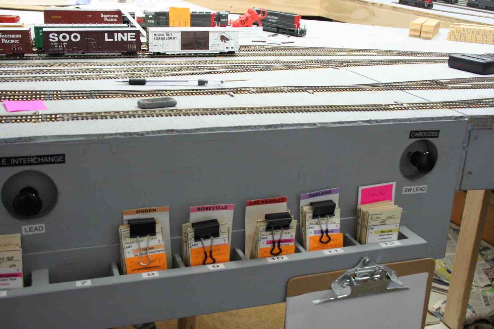 Southern Pacific Cascade Line: TRACK LABELS FOR OPERATIONS