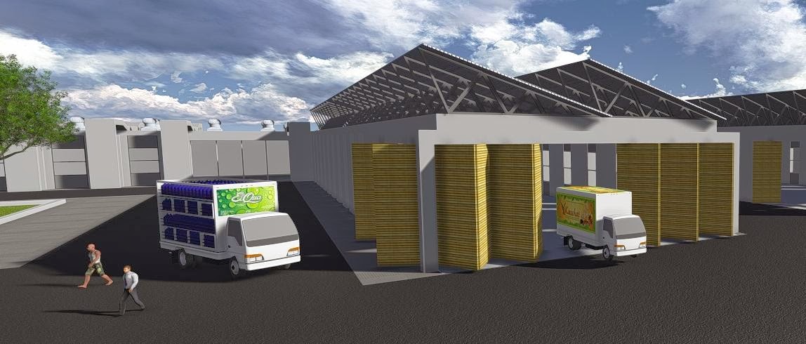 Desain Bangun dan Renovasi fasad Gudang Kantor Full Bangunan - JASA_3D ...