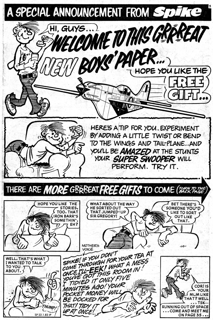 Wacky Comics!: January 1983 - Spike is Launched