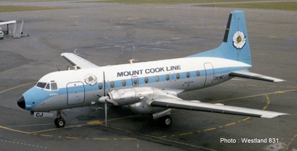 3rd Level New Zealand: The Flowering of the Lily - Mount Cook Airlines