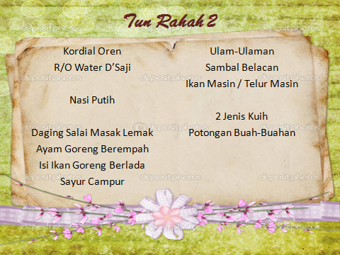 Dewan Besar Tun Rahah: Package