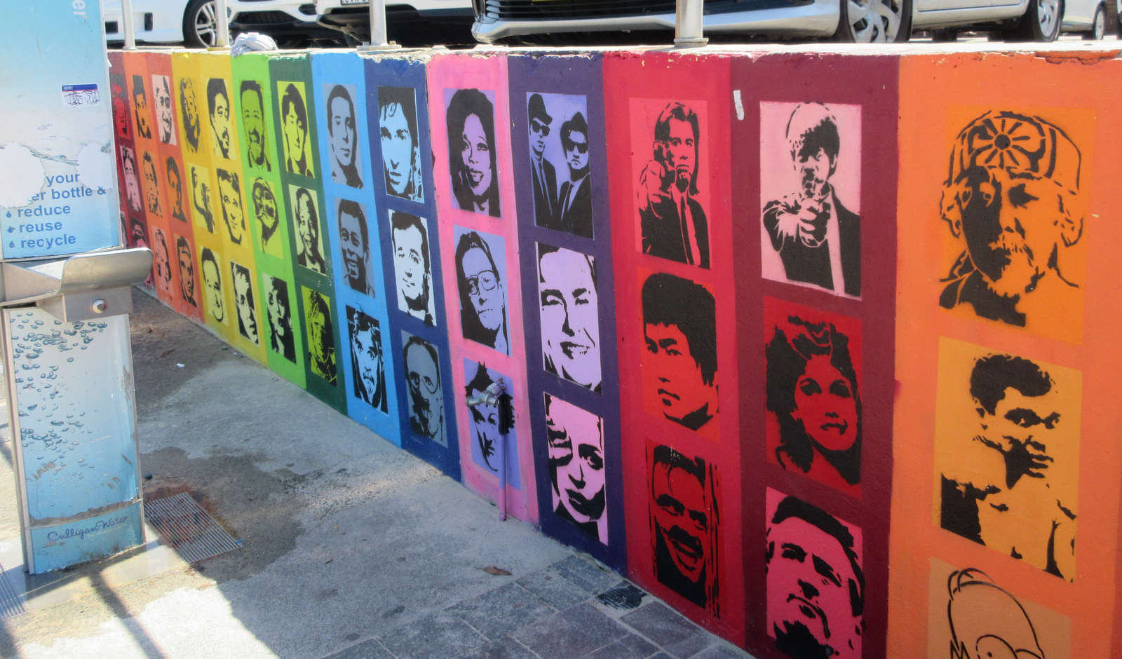COLOURFULWORLD: Monday Mural - Famous Faces - Bondi Beach III