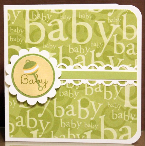 Simply Elegant Paper Crafts: DCWV Quick & Easy Baby card