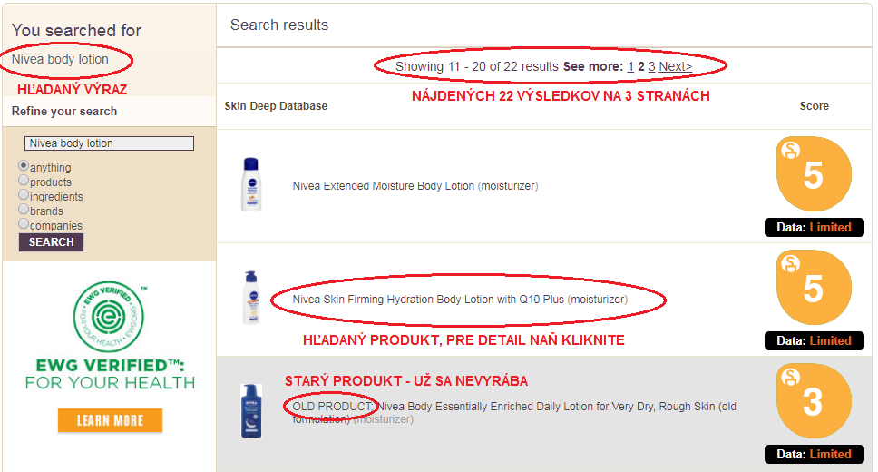 Something Biotiful: Stupeň škodlivosti konvenčnej kozmetiky | Databáza ...