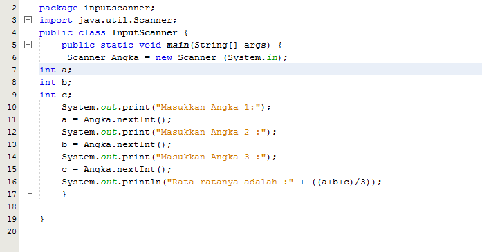 V-Class JAVA ( Input Dari Keybord ) - Task Blog