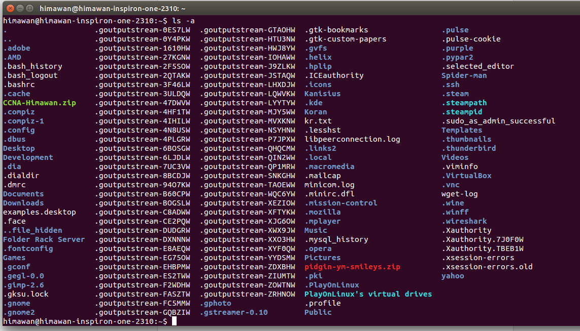 Cara melihat isi folder di terminal pada Ubuntu Server - Perintah Dasar ...