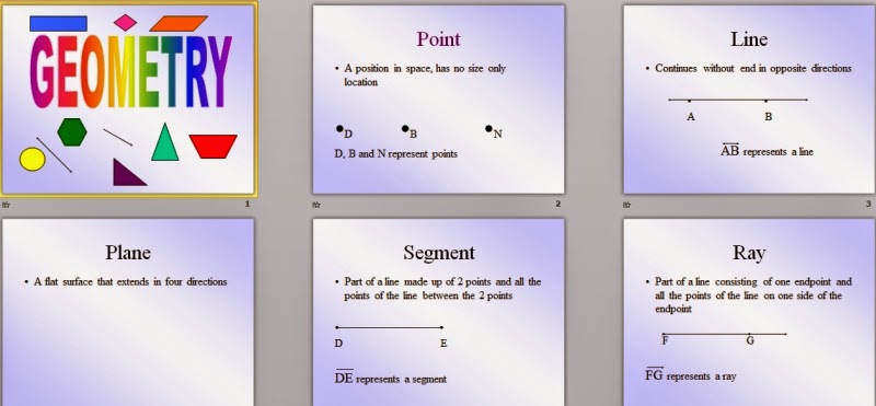 Warren Sparrow: Geometry Definitions