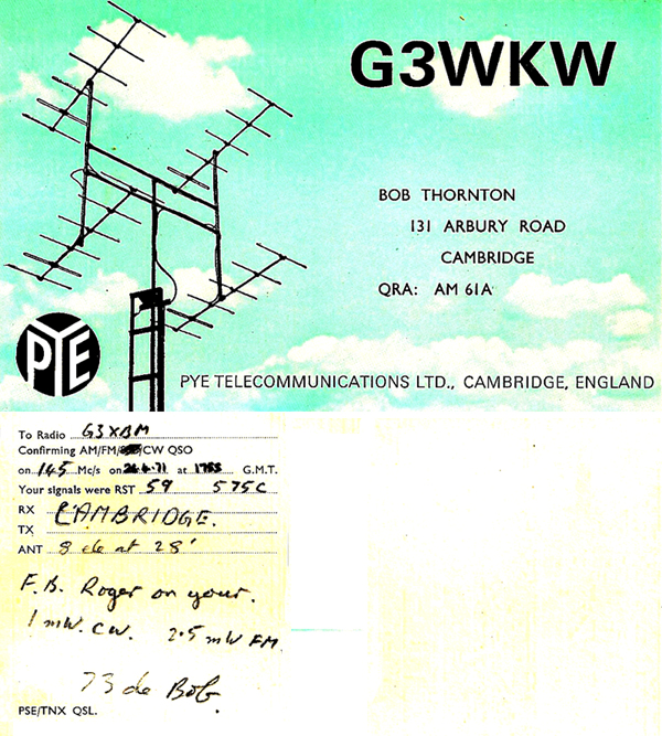 Roger G3XBM's (Mainly) Amateur Radio Blog: Old QSL cards