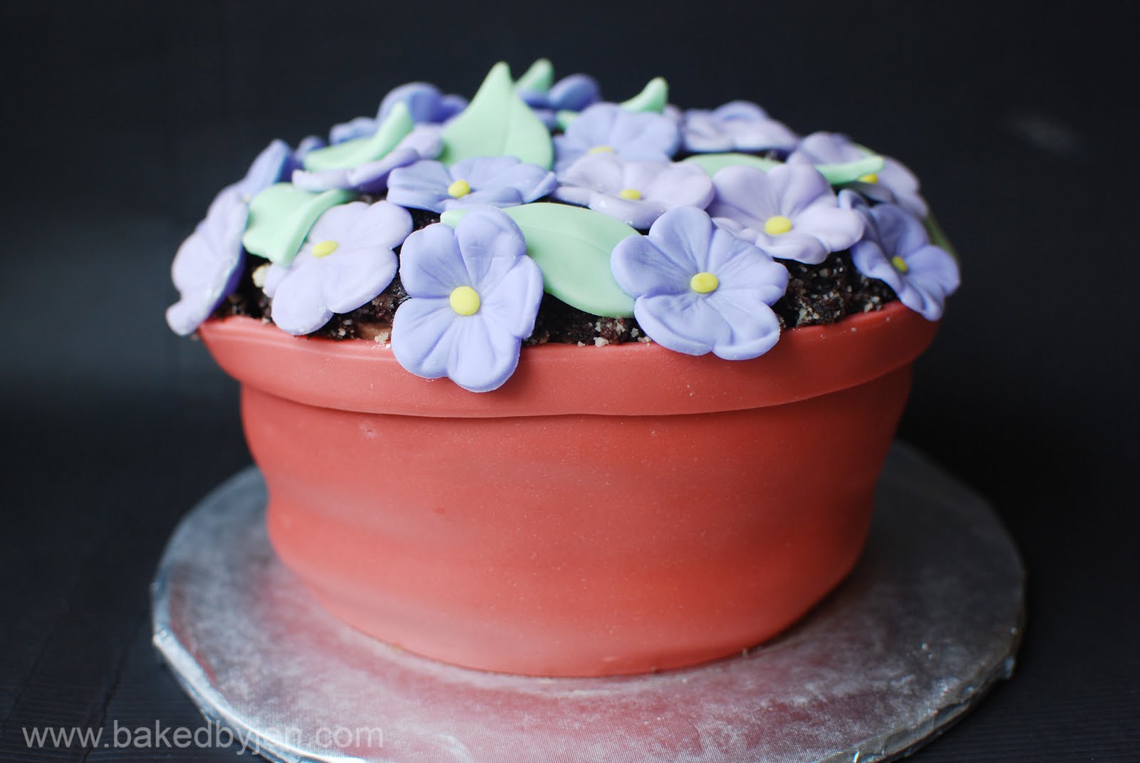 Baked by Jen: Flower Pot Cakes for Mother's Day