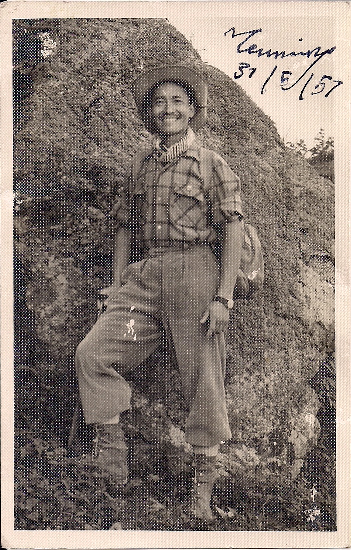 East West Interconnect: An autographed postcard of Tenzing Norgay