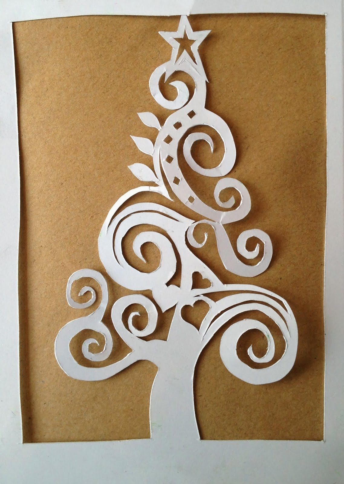 i like making things...: Paper cutting card making