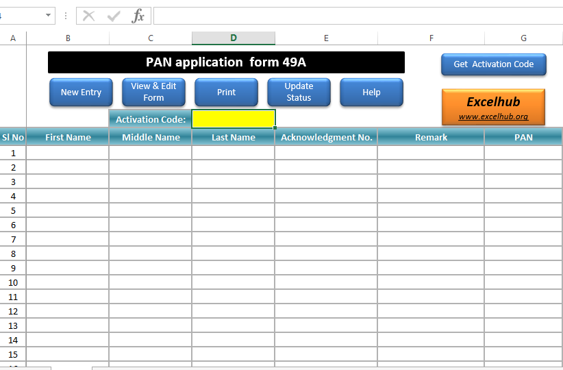 PAN Card Application Form In Excel With Database pan-card-application-form-in-excel-with-database
