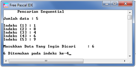 Pencarian Sequential dan Binari - Ardiansyah Sukma Wijaya