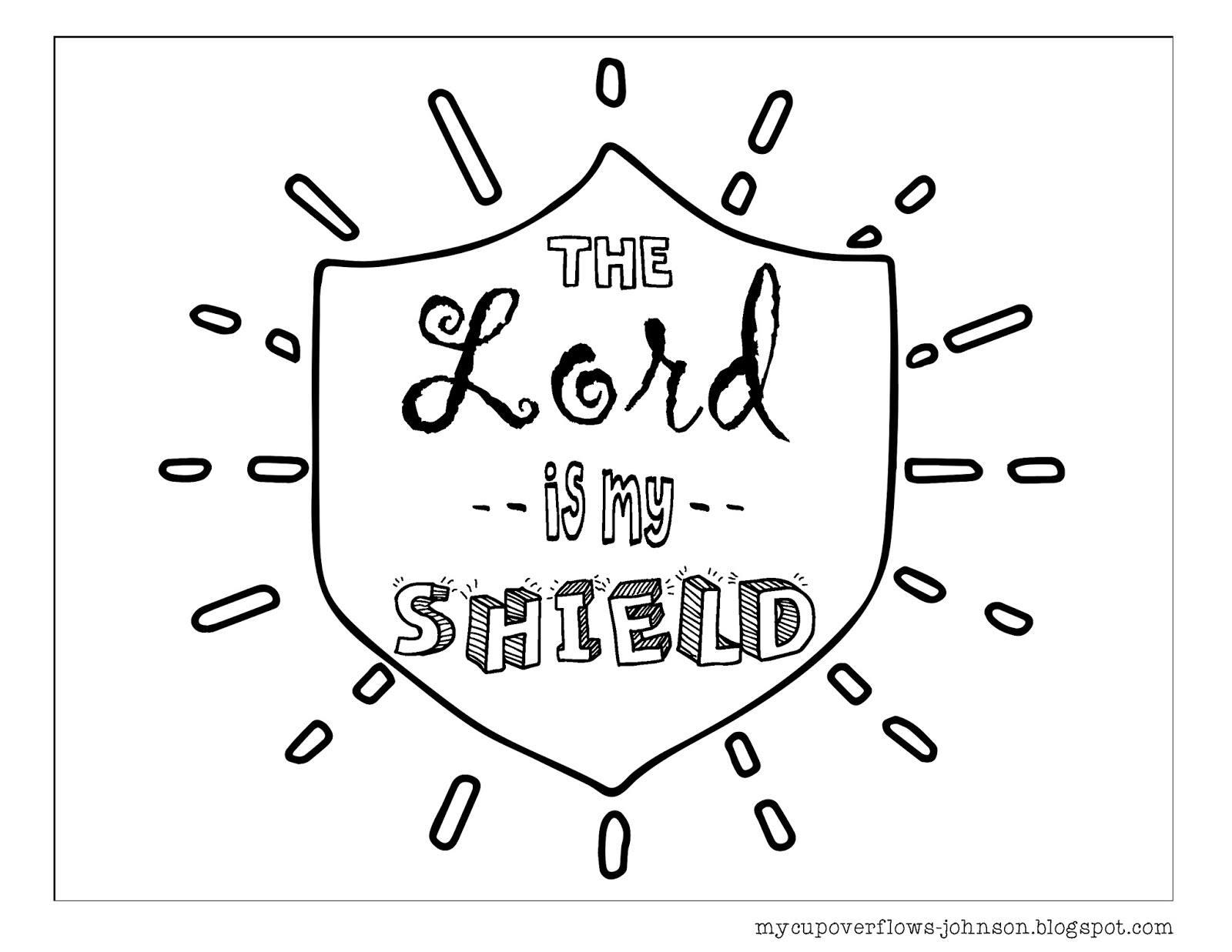 My Cup Overflows: Inspirational Coloring Pages