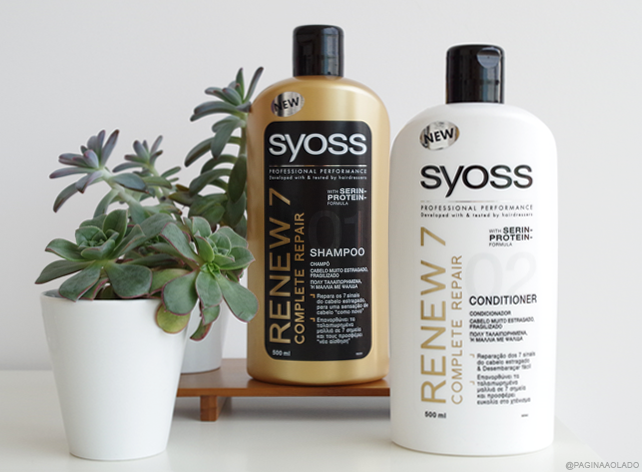 NEW IN // SHAMPOO & CONDITIONER RENEW 7, By SYOSS / PAGINA AO LADO