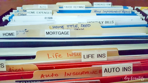 DIY Home Filing System in a Blanket Chest or Trunk - DIY Beautify ...