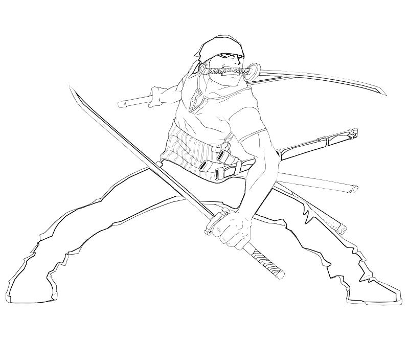 Zoro One Piece Coloring Pages Coloring Pages