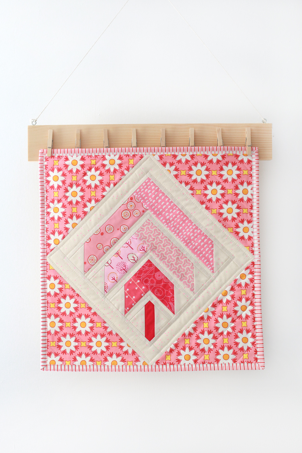 In Color Order: Woodcut Mini Quilt