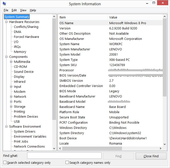 Cum sa vezi informatii detaliate despre calculator si Windows