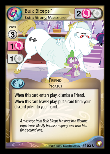 MLP Bulk Biceps, Extra Strong Masseuse CCG Cards | MLP Merch