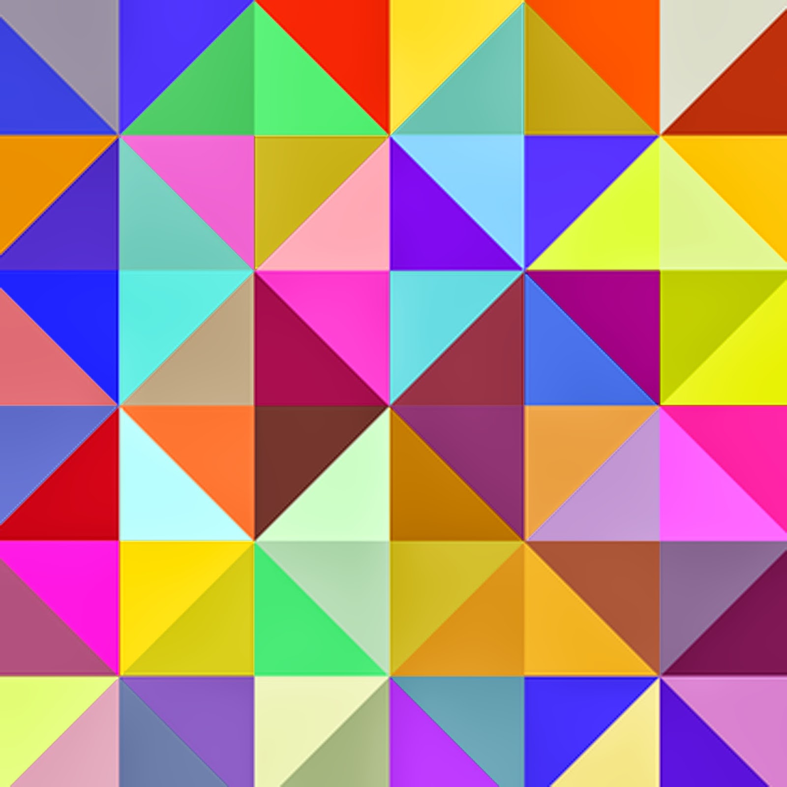 Colorful Triangles Geometric Freebies!