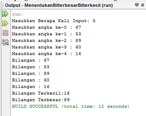 Menentukan Bilangan Terbesar dan Terkecil dari n bilangan || Pemograman Java ~ Teknik Informatika