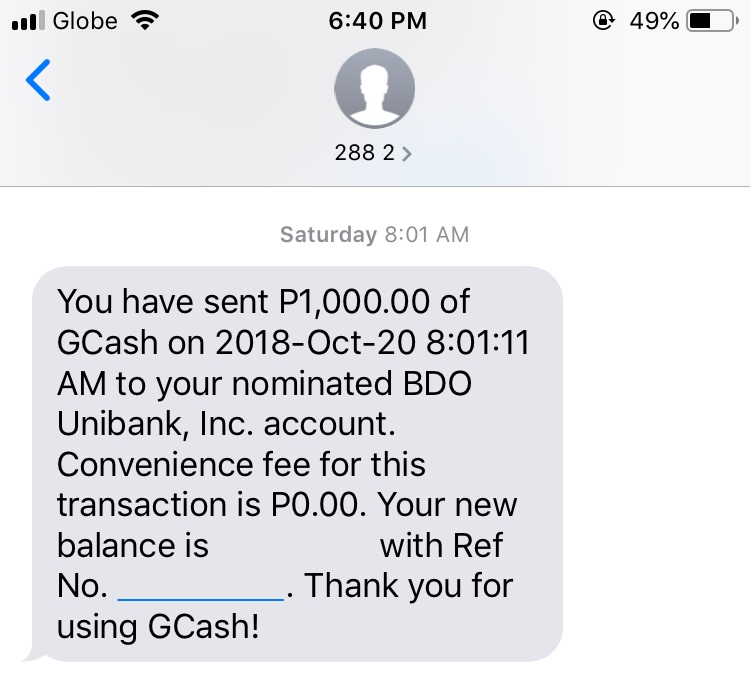 Dropped like a Hatputito: GCash | Sending Money to Bank