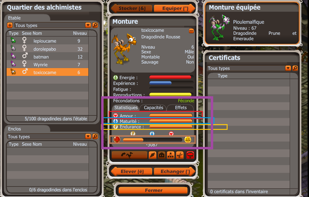 Guide d'élevage des Dragodindes Dofus Partie I ~ Dysn : Feca 200 du ...