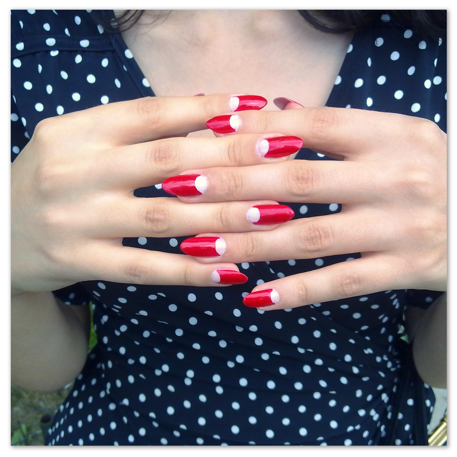 Idda van Munster: About my nails. Half moon - step by step.