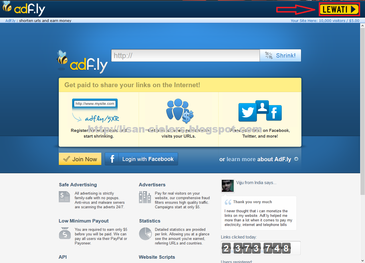 All About Lisan's: Cara Download File Melalui Adf.ly