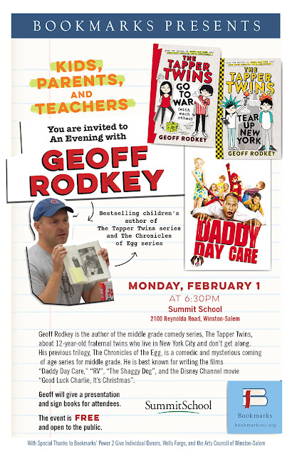 Your Permanent Record: Young Adult Writer Geoff Rodkey Speaking at ...