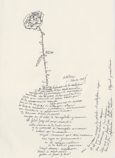 CALIGRAMAS: ROSA ESTÁS EN TODAS LAS ROSAS