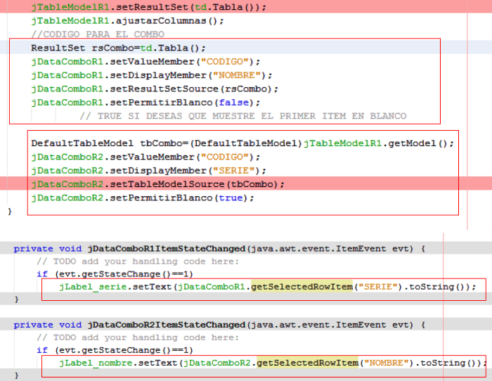 Control JComboBox Personalizado Java para base de datos ~ Código Lex