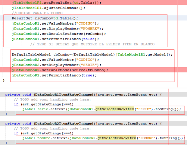 Control JComboBox Personalizado Java para base de datos ~ Código Lex