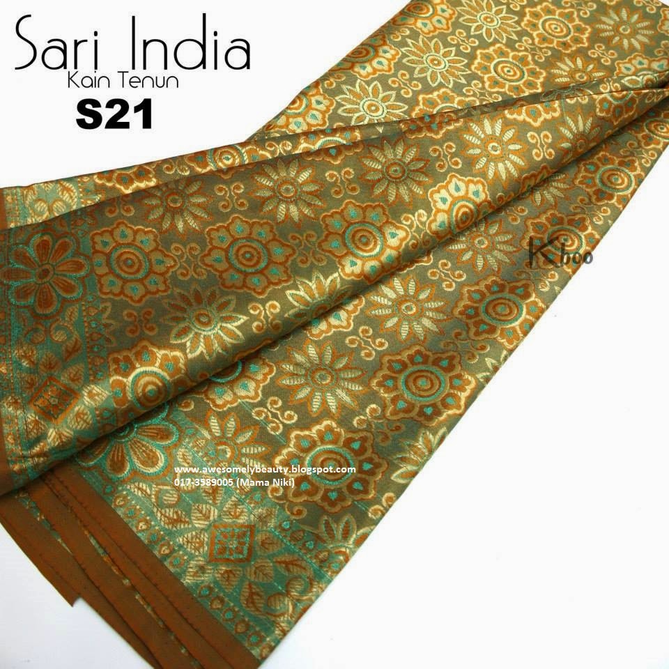 BEAUTY AS WE ARE: KAIN TENUN INDIA SARI MANIS IS BACK! LIMITED STOCK UOLS!