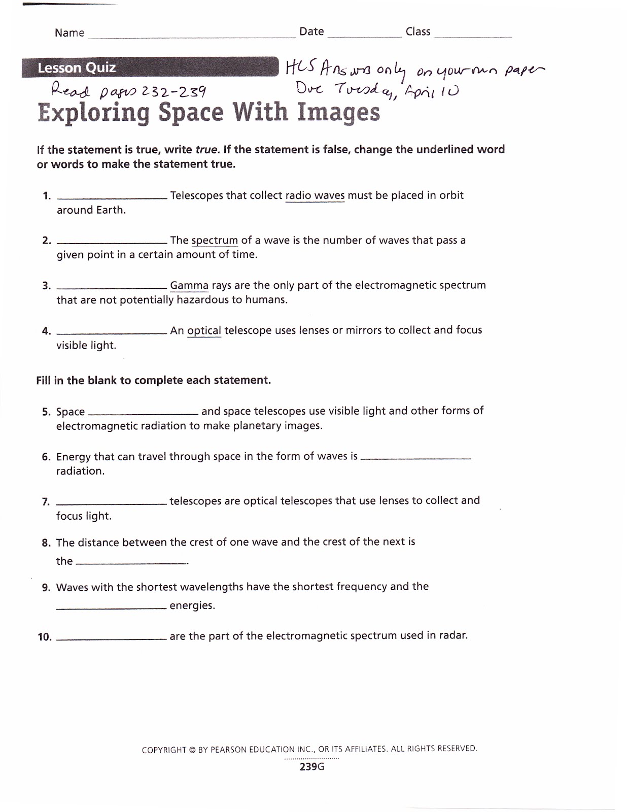 Dr. Gayden's Eighth Grade Science Class: April 2012