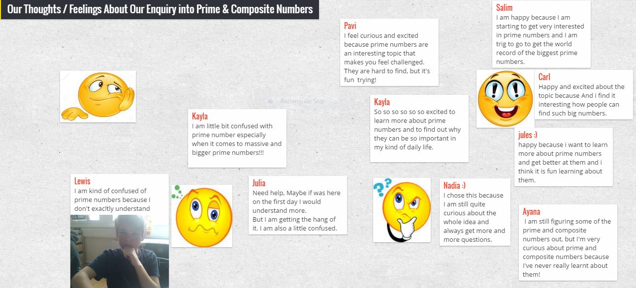 Enquiry-Based Maths: Using Padlet to 'Check In' on Student Interest