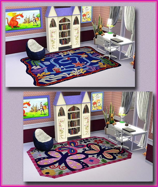 HelleN sims3 : Children's rug set 1-2.