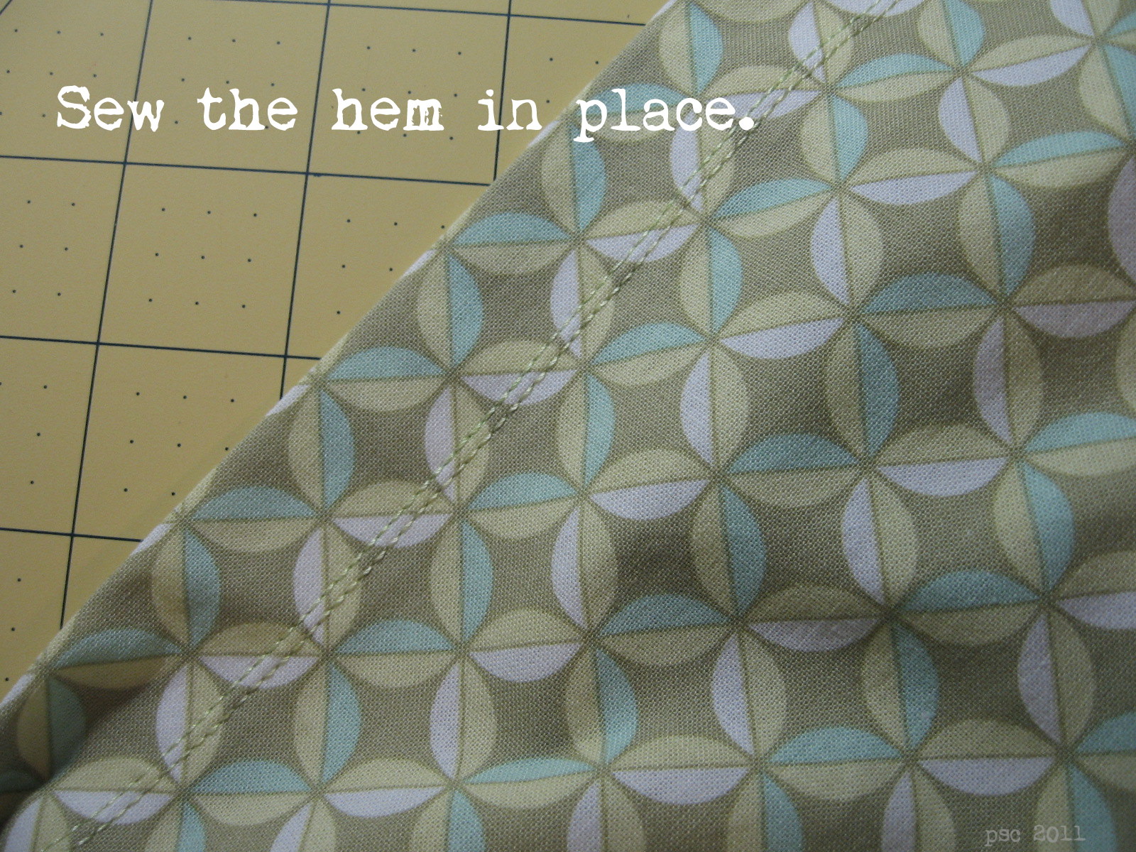 Pickup Some Creativity: The very necessary curtain + mini hemming tutorial