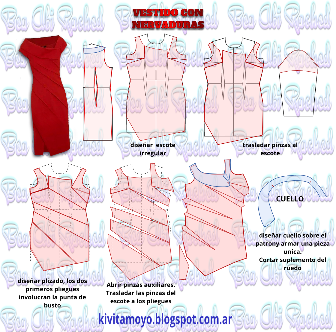 VESTIDO CON NERVADURAS