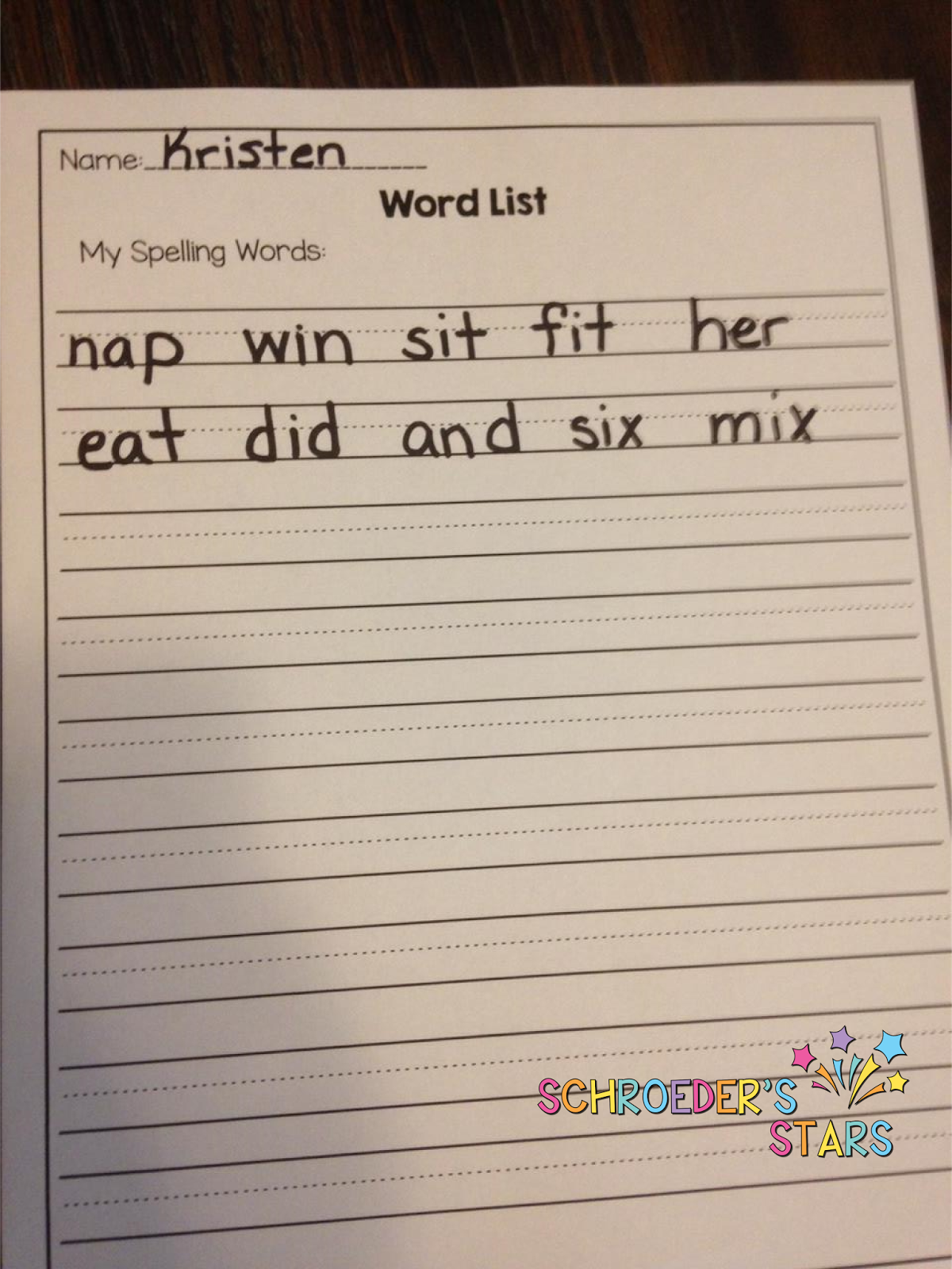 Schroeder's Stars: Spelling on the Go! Fun printables for any spelling ...