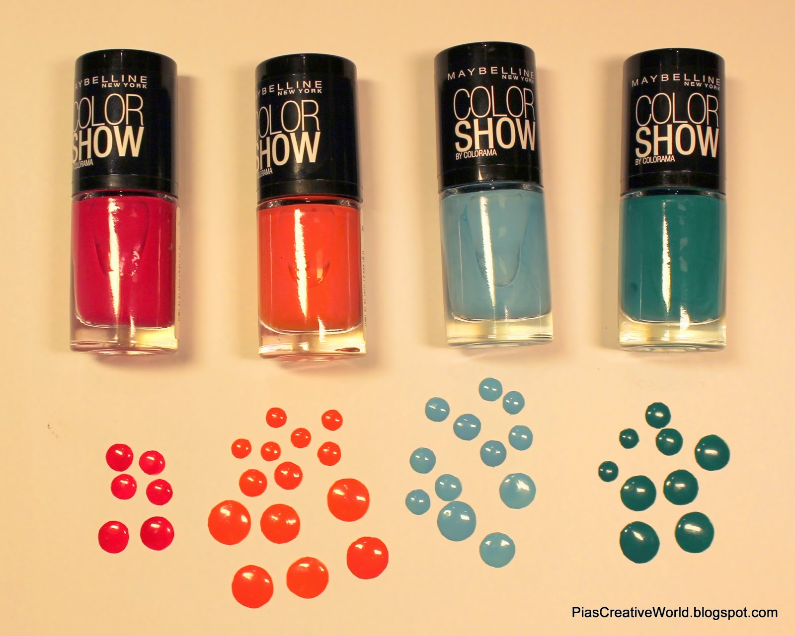 Pia's Creative World: Tutorial: DIY Enamel Dots