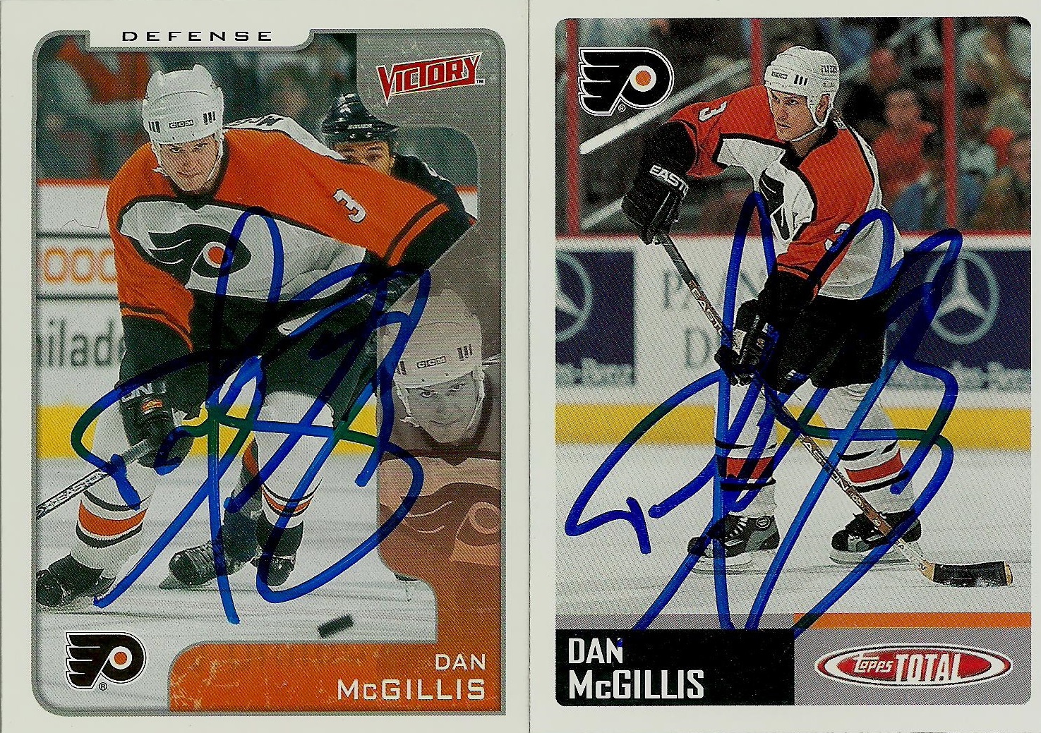 Hell's Valuable Collectibles: Dan McGillis: Two Autographed Cards