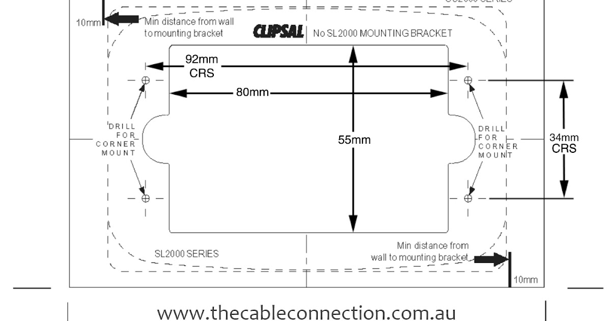 Clipsal Wall Plate Dimensions at Joel Lennon blog