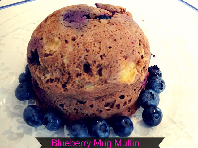 Gluten Free A-Z : Quick After School Blueberry Mug Muffin