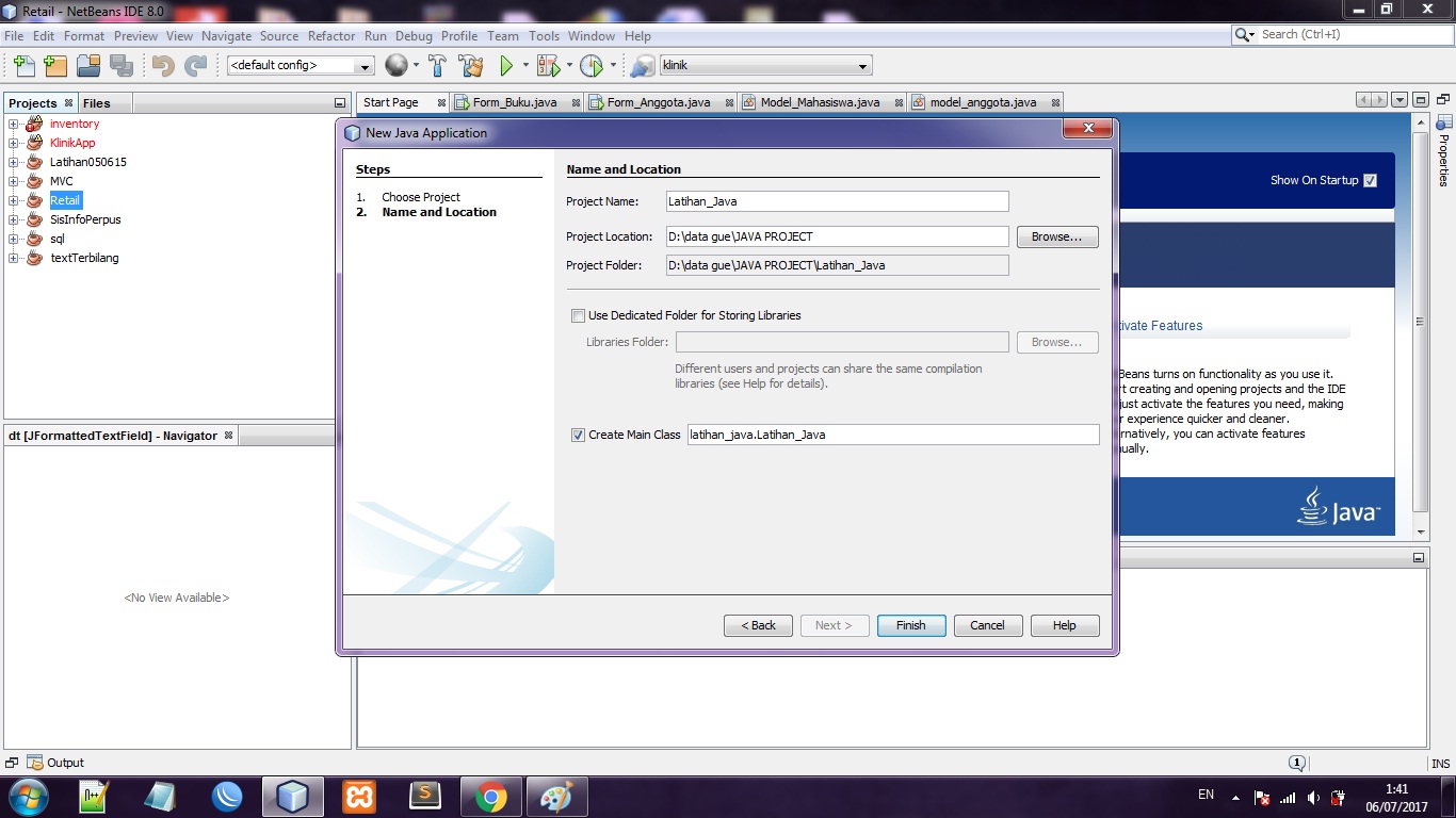 Membuat Project Java Di Netbeans IDE | Catatan Wong Awam