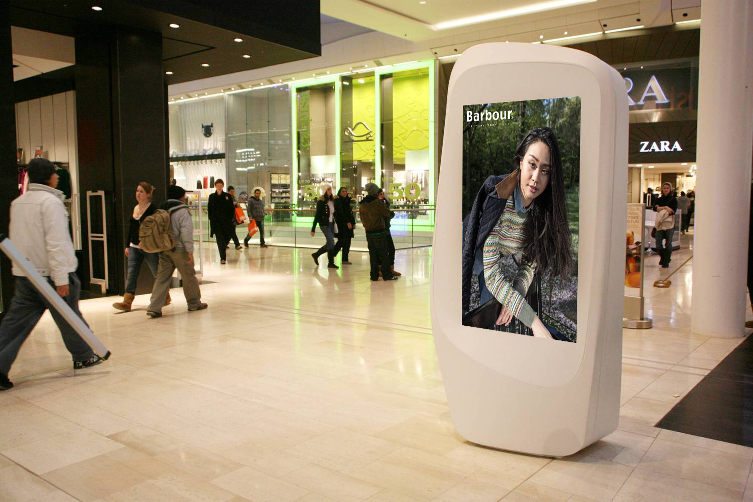 Barbour China Flagship store interior environment