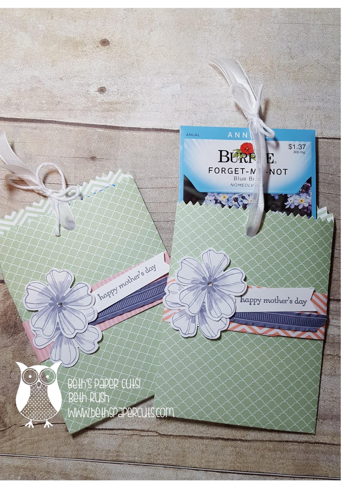 Beth's Paper Cuts: Mother's Day Seed packets