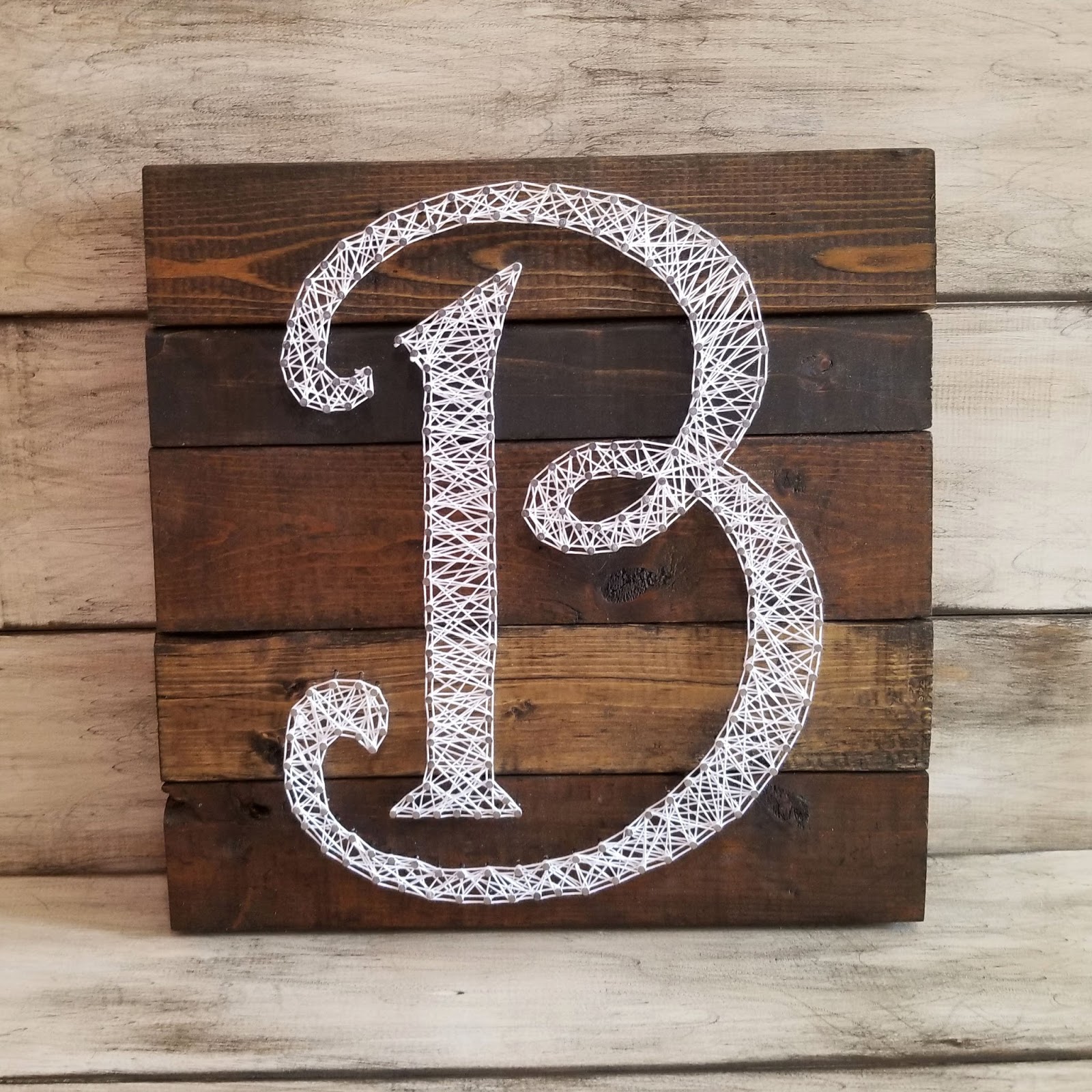DIY Monogram String Art Part 2