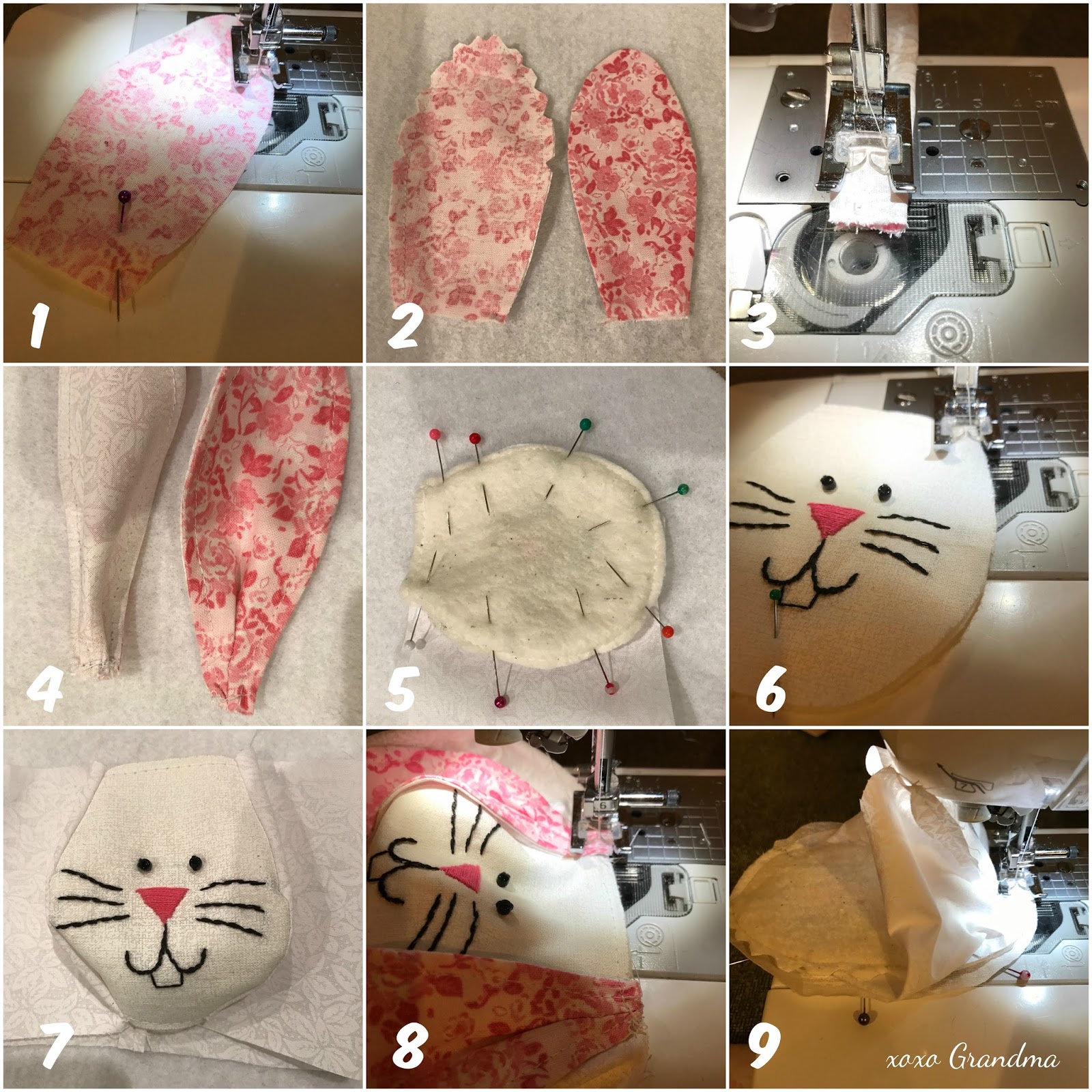 xoxo Grandma: Fabric Bunny Basket - Free Pattern